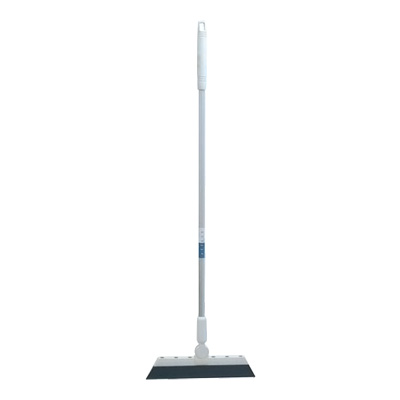 【仕様】 全長：905mm 幅：280mm 材質:ブレード/合成ゴム ハンドル/アルミ、ポリプロピレン ●床面にフィットし、細かいゴミをしっかり集められます。 ●水洗いした床面の水切りにも使えます。