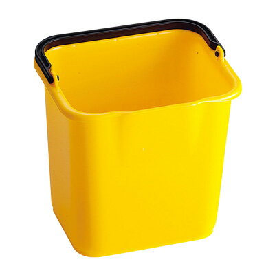 【仕様】 色:イエロー サイズ:213×177×H215mm 材質:ポリプロピレン クリーニングカート5011にセットし小物入れとして使用できます。