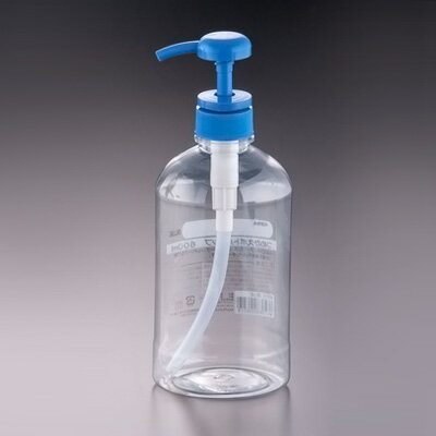 【仕様】 カラー:ブルー サイズ:85×70×H195mm 容量：600ml 材質:容器/PET樹脂　ポンプ/ポリプロピレン