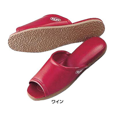 【仕様】 メーカー品番：SSK-5222 色：ワイン サイズ：M 寸法：24.5～25.5cm ホテル・旅館・病院・医院・学校・ゴルフ場・各種施設等で ●天然ゴム入スポンジ底 ●アキレス抗菌レザレット素材 ●屋内専用 ●抗菌・防臭加工 ※サ...