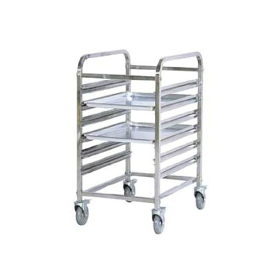 【仕様】 メーカー品番：N10511 幅×奥行×高さ：700×510×1000mm TKG シートパントローリー｢組み立て済み｣ キャスター:φ125×4自在(ナイロン車輪)ストッパー付 棚板:幅13mm 6段(2段ピッチ) 積載荷重:70...
