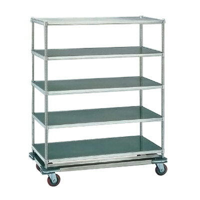 【仕様】 メーカー品番：SA14-F 幅×奥行×高さ(外寸)：1260×660×1470mm 車輪:φ130×2固定/φ130×2自在(ストッパー付) 材質:フレーム ステンレスパイプ 棚板 ステンレス鋼板(1,220×610) 棚間隔:2...