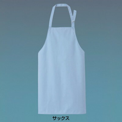 【仕様】 メーカー品番：EM-716 色：サックス 前中心丈：88cm 身巾：68cm 右首紐長：70cm 腰紐長：60cm 紐巾：3cm サイズ:フリーサイズ ポリエステル65%+綿35%/ツイル(フレッシュエリア加工)