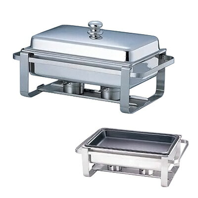 【仕様】 メーカー品番：2102-2 フードパンタイプ：1/2タイプ (外寸)幅×奥行×高さ：640×350×340mm (フードパンサイズ)幅×奥行×高さ：265×327×65mm 容量：3.6×2L 固型ランプ(φ95×H60)×2 K...