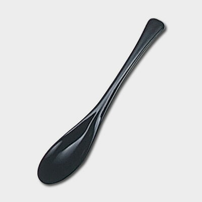 【仕様】 形状名:かゆスプーン 色:黒 全長:195mm 材質:アクリル製(耐熱80℃)