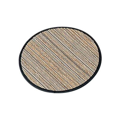 【仕様】 色：ブラウン 外径：150mm ●ポリエステル50% アクリル50% ●両面仕様タイプ ●水洗いOK