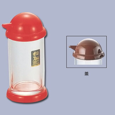 【仕様】 カラー：茶 直径×高さ：62×125mm 容量：120c.c. 材質:本体/アクリル、フタ/AS樹脂 耐熱温度:101℃ タレ防止システム ●表面張力の作用で、誘導壁の間に流れ込み、そのまま蓋 の内壁を伝って下に落ちるので、溜る、...