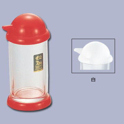 【仕様】 カラー：白 直径×高さ：62×125mm 容量：120c.c. 材質:本体/アクリル、フタ/AS樹脂 耐熱温度:101℃ タレ防止システム ●表面張力の作用で、誘導壁の間に流れ込み、そのまま蓋 の内壁を伝って下に落ちるので、溜る、...
