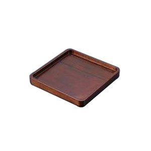 【仕様】 色：K・ウォールナット 幅×奥行×高さ：150×150×15mm (内寸)幅×奥行：135×135mm