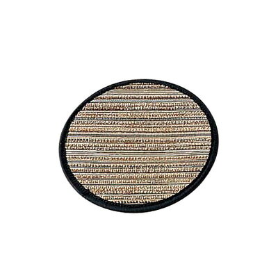【仕様】 形：丸 カラー：ブラウン 直径：100mm ●ポリエステル50%、アクリル50% ●両面仕様タイプ ●水洗いOK 厚み:約2.7mm