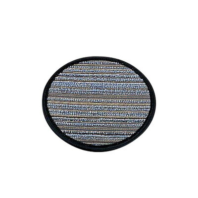 【仕様】 形：丸 カラー：ブルー 直径：100mm ●ポリエステル50%、アクリル50% ●両面仕様タイプ ●水洗いOK 厚み:約2.7mm