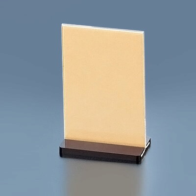 【仕様】 メーカー品番：B-1 幅×高さ：130×185mm 質量：0.17kg ※メニュースタンド中紙・メニュー替板は10枚単位でお願いいたします。