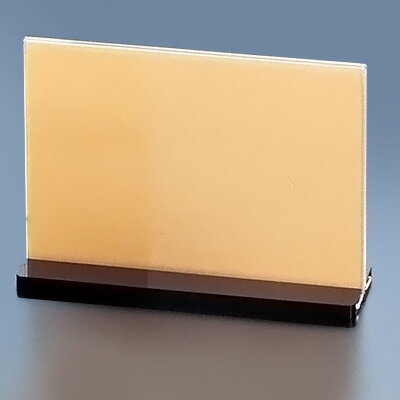 【仕様】 メーカー品番：A-2 幅×高さ：180×130mm 質量：0.16kg ※メニュースタンド中紙・メニュー替板は10枚単位でお願いいたします。