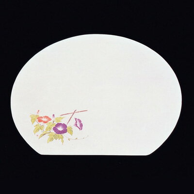 【仕様】 縦×横：370×335mm 絵柄の位置：左下 四季の趣きを大切にしたお料理を、さらに引き立てます。 尺3半月枯淡懐石まっと(100枚入) ●尺3半月盆に適用できます。 ●無蛍光雲竜和紙を使用しております。
