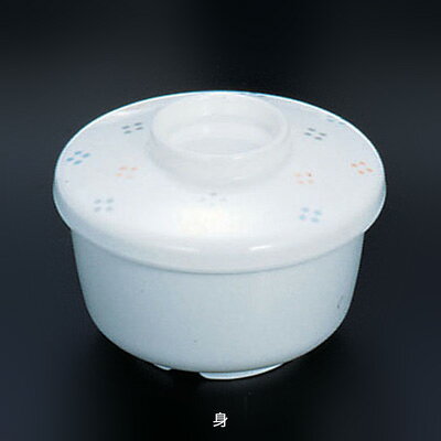 【仕様】 メーカー品番：M-228-KA (身・蓋)：身 直径×高さ：94×59mm 容量：280c.c. メラミン「花紋」シリーズ ※洗浄器対応