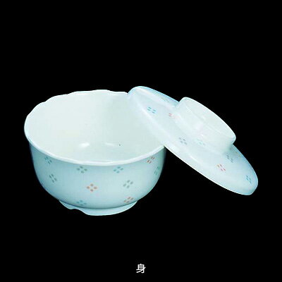 【仕様】 メーカー品番：M-317-KA (身・蓋)：身 直径×高さ：120×64mm メラミン「花紋」シリーズ ※洗浄器対応