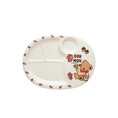 【仕様】 メーカー品番：MC-31-DM 幅×奥行×高さ：320×245×22mm メラミン お子様食器「デュールムー」 シリーズ ※洗浄器対応