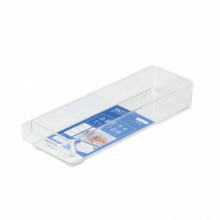 引き出しやすい取っ手付きです。 他のサイズと組み合わせて使えるので、スペースを活かして収納できます。 透明度の高いポリスチレン素材！ 中身を見やすく収納することで節約にもつながります。 製品サイズ：(約)幅10×奥行32.5×高さ5.5cm...