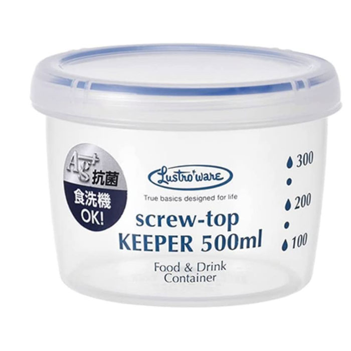【仕様】直径×深さ：109mm×79mm容量：500ml材質：本体・蓋/ポリプロピレン（耐熱温度：140℃） ●蓋はパッキン付きなので、気になる汁漏れやニオイ漏れも強力密封。●耐熱性に優れ、蓋をずらせば冷凍したものをそのままレンジ解凍・加熱...