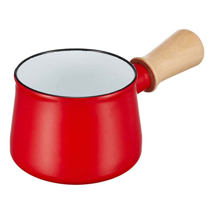 かわいらしい10cmサイズのホーローミルクパン お好きなカラーをお選びいただけます。 取っ手は天然木であたたかな印象です。 IHでは使用できません。 ガスコンロで使用する場合は、市販の補助器具(ミニ五徳等)が必要です。 オーブン・電子レンジ...