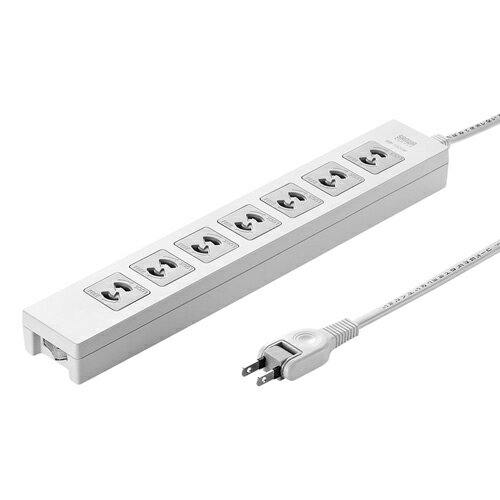 コード長:5m差込口:2P・7個口外寸:縦305×横50×厚30.5mm重量:656g定格:15A/125V抜け止めマグネット,スイッチ,ネームタグ,コンセントキャップ付 ■メーカー希望小売価格はメーカーカタログに基づいて掲載しています