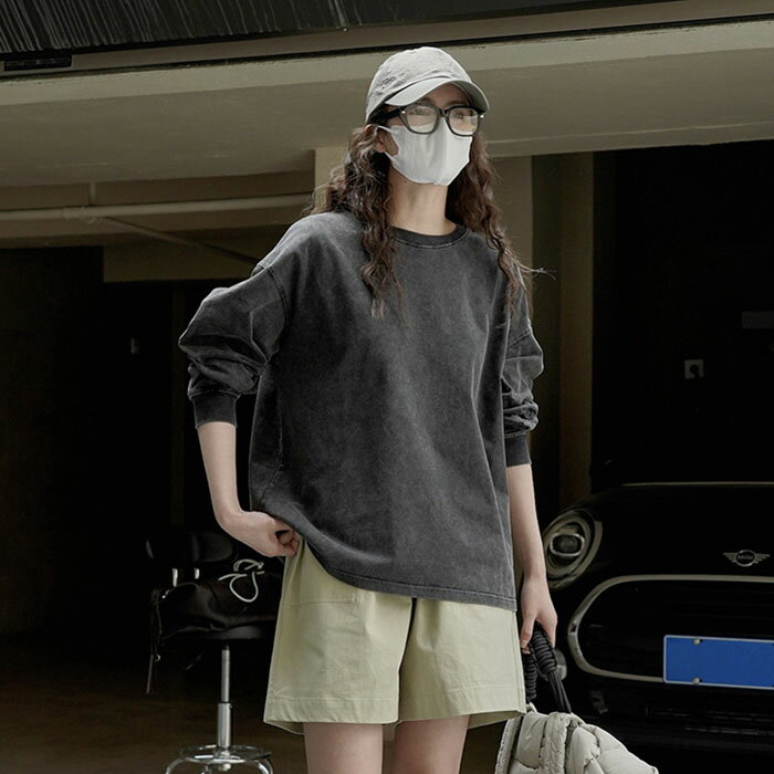 ▲商品内容：tシャツ ▲素材： 綿 ▲サイズ： 【S】：身丈 65cm、バスト 114cm、肩幅 53cm、袖丈 59cm 【M】：身丈 67cm、バスト 118cm、肩幅 55cm、袖丈 60cm ▲注意事項 ※サイズ表記は目安です。誤差...