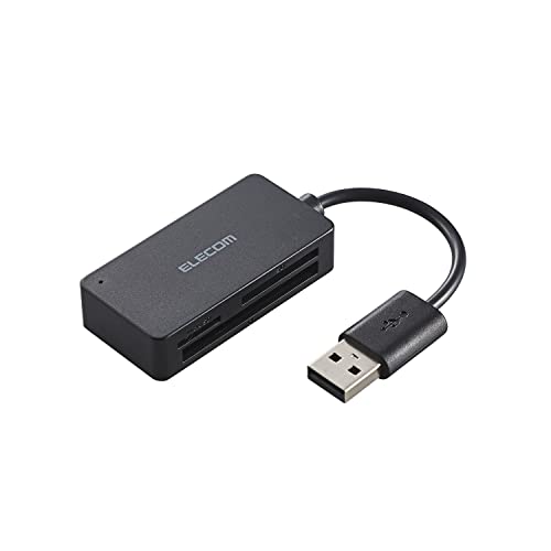 配送区分：SSサイズELECOM エレコム MR-A015XBK マルチカードリーダー・ライター ブラック [USB2.0]※ご注文手続き後、当店より発送予定日または取寄商品の在庫有無・納期を記載したご注文確認メールをお送りいたしますので必...
