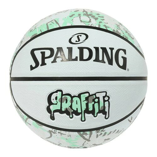 配送区分：Fサイズバスケットボール グラフィティ ミント×ホワイト ラバー 5号球 85-514J SPALDING スポルディング※ご注文手続き後、当店より発送予定日または取寄商品の在庫有無・納期を記載したご注文確認メールをお送りいたしま...