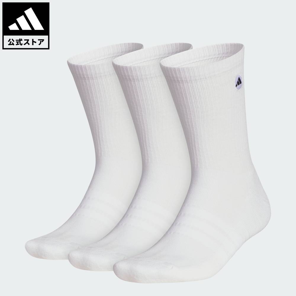 Brand：パフォーマンスSports：ゴルフCategory：アクセサリー【06cg】【color:ホワイト】【size:22-24】 【size:25-27】 スポーツブランドアディダス公式ショップパフォーマンス 3 パック クルーソッ...