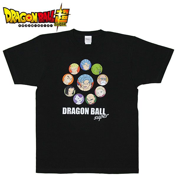 Akira Toriyama Dragon Ball Super 鳥山明原作の人気テレビアニメ『ドラゴンボールスーパー』の半袖Tシャツです！ 孫悟空を囲むように、孫悟飯やベジータ、ピッコロ、クリリン、天津飯、亀仙人、フリーザ、人造人間17号...