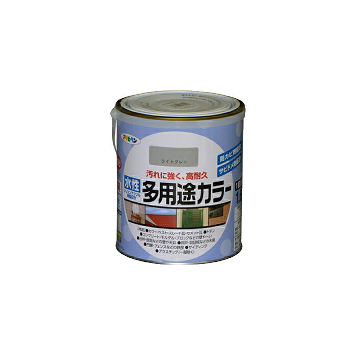 コストパフォーマンスに優れた水性多用途塗料 1回塗り 水性シリコンアクリルエマルション樹脂塗料 特長 ●汚れにくく、耐久性が優れた高性能塗料です。 ●強力防カビ剤を配合していますので、長期間カビの発生を防ぎます。 ●サビドメ剤を配合していま...