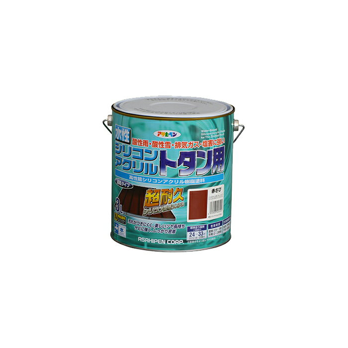 強靭でツヤ持ち抜群！酸性雨・酸性雪・排気ガス・塩害に強い 1回塗り ツヤあり 水性シリコンアクリルエマルション樹脂塗料 特長 ●シリコン架橋により強靭な塗膜を形成し、耐久性にも優れています。 ●紫外線劣化防止剤（HALS)の配合により、長期...