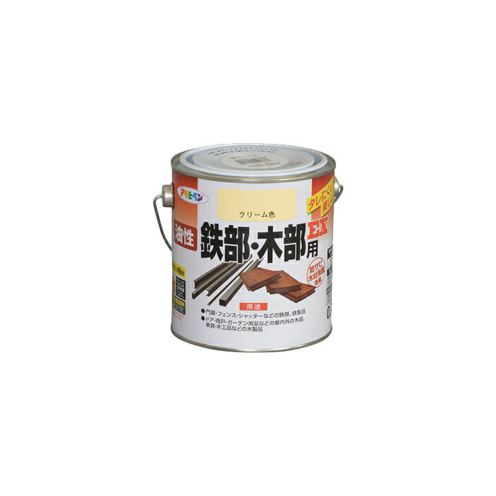 屋内外の鉄製品・木製品に塗れる！ タレにくく美しいツヤ 2回塗り ツヤあり 合成樹脂調合ペイント 特長 ●タレにくいので大変塗りやすく、きれいに仕上がります。 ●サビドメ剤を配合していますので、サビの発生を防ぎます。 ●日光や雨に強く、美し...