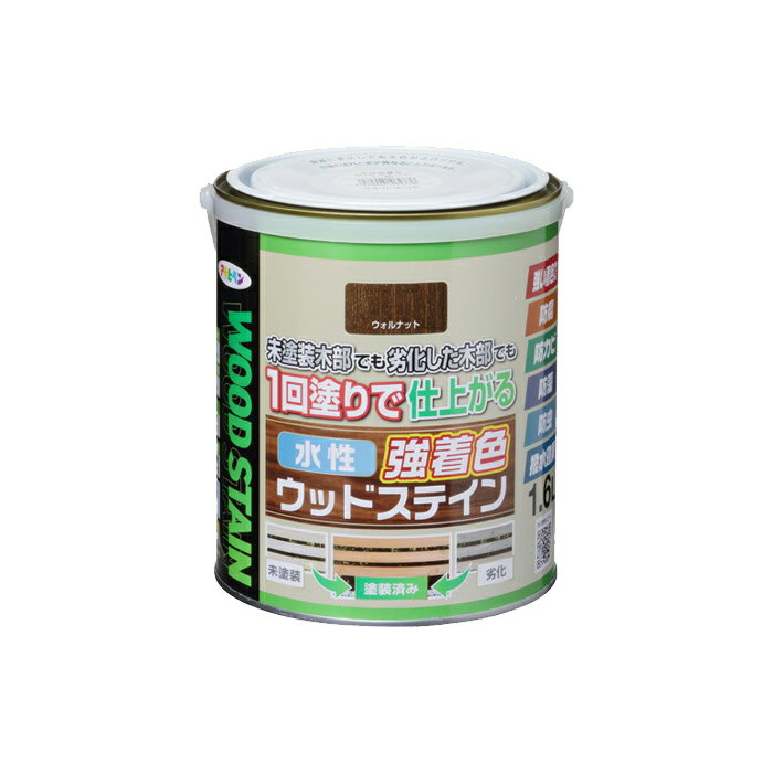 着色力が強く、1回塗りで仕上がる木部専用塗料 特長 ●隠ぺいが高く1回塗りで仕上がる水性・低臭タイプの木部専用塗料です。 ●木目を生かした美しいステイン仕上げができ、日光や雨に強く耐候性に優れています。 ●防腐・防カビ・防藻・防虫効果があり...