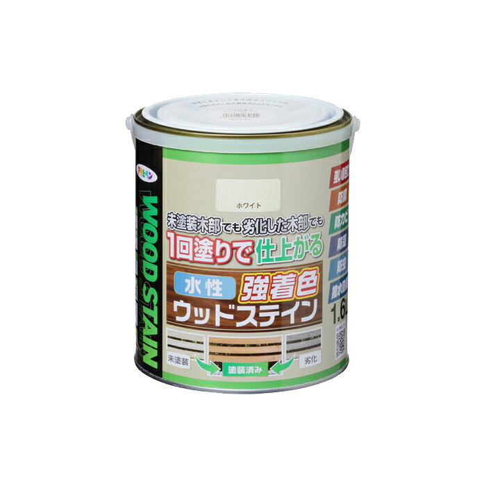 着色力が強く、1回塗りで仕上がる木部専用塗料 特長 ●隠ぺいが高く1回塗りで仕上がる水性・低臭タイプの木部専用塗料です。 ●木目を生かした美しいステイン仕上げができ、日光や雨に強く耐候性に優れています。 ●防腐・防カビ・防藻・防虫効果があり...