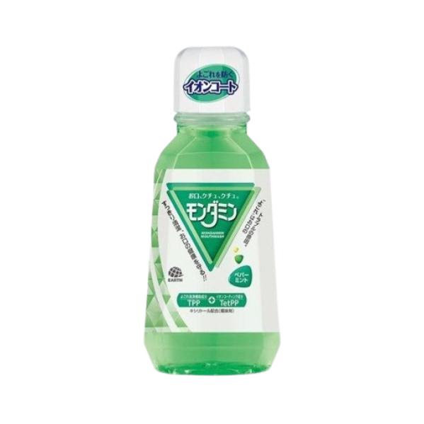 【商品名】 モンダミンペパーミント　100ml 【ブランド】 アース製薬 【JAN】 4901080698919 【商品説明】 透明感のある息が続く、お口美活のための洗口液。 【使用方法】 毎日の歯磨きに加え、適量約20mL（キャップ1杯は...