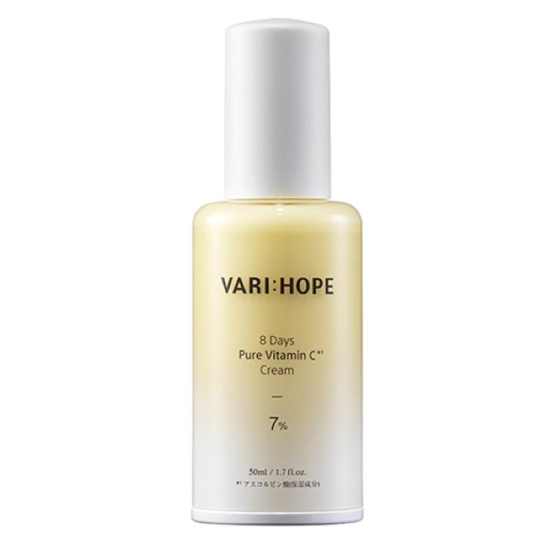 【商品名】 ベリーホップ ピュアビタミンCクリーム 【ブランド】 ベリーホップ（VARI:HOPE） 【JAN】 8809519870348 【商品説明】 ●ビタミンC入りのブライトニングクリームです。 ●軽いクリーミーな質感が、肌をより滑...