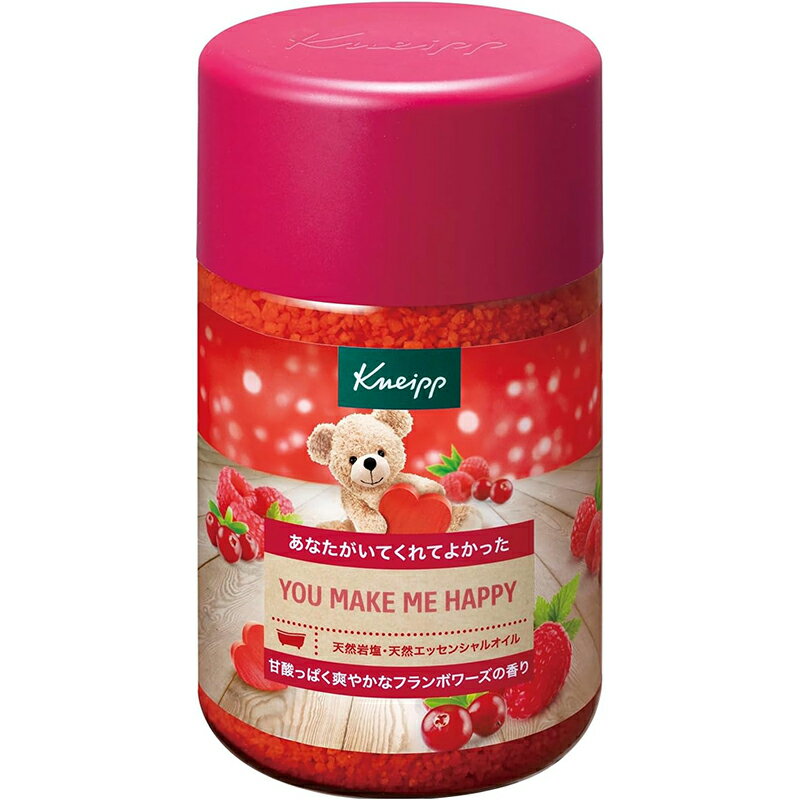 ラズベリーから抽出したラズベリー抽出エキス*1とリンゴンベリーオイル*2 配合。 フルーティーで華やかな香りに包まれて、甘く満たされるバスタイムを。 甘くきゅんとする、「YOU MAKE ME HAPPY／あなたがいてくれてよかった」のメッ...