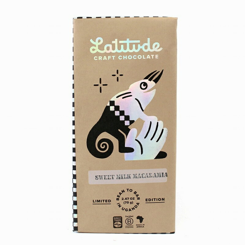 サイズ: 70g素材: ☆砂糖、全粉乳、カカオバター、カカオ豆、マカダミアナッツ、(一部に乳成分を含む)仕入国: ウガンダ【注意事項】●小型便可。ただし温暖期(5月〜10月頃)は小型便不可●温暖期(5月〜10月頃)はクール便対応となります。...