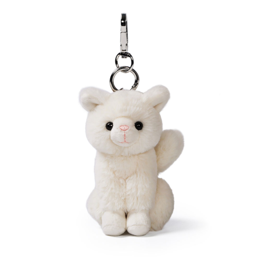 MC600230 McHugs Well-behaved White Cat Bag Charm 愛とぬくもりから生まれたやさしいぬいぐるみブランド、McHugs（マックハグス）の 『ネコ』のバッグチャーム♪ ～日本正規輸入代理店からの直接...