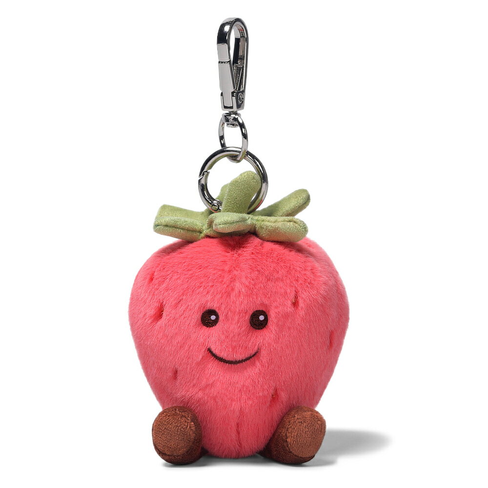 MC600285B McHugs Cream Strawberry Bag Charm 愛とぬくもりから生まれたやさしいぬいぐるみブランド、McHugs（マックハグス）の 『フルーツ』のバッグチャーム♪ ～日本正規輸入代理店からの直接仕入品...