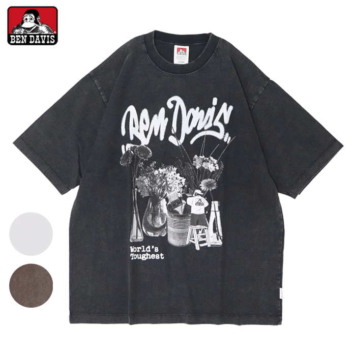 ■FLOWER VASE VNTG TEE パウダーブリーチ加工でヴィンテージ感を表現したグラフィックTシャツ。 花瓶とゴリラを組み合わせたフロントデザイン。 背面にはメッセージグラフィックを落とし込みました。 前後共にラバープリント。 【...