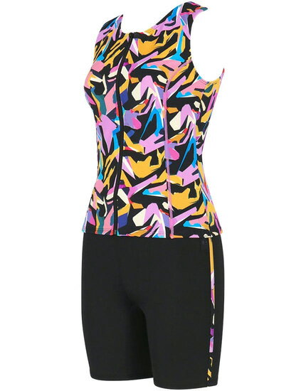 ●サイズ 　11L（バスト86cm　ヒップ92〜100cm） ●主材料＝ポリエステル85％、ポリウレタン15％【ワコール　スイムウェア】　フィットネス水着｜細見せ｜フルシェイプ水着（セパレート）　11Lサイズ おなか、せなか、ヒップ、ふとも...