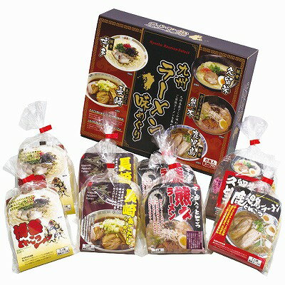 ●商品内容：ラーメン(博多とんこつ・長崎あごだし・熊本とんこつ各2食・鹿児島とんこつ・久留米とんこつ各1食)●賞味期限：製造日より常温約180日●アレルゲン：卵・小麦・大豆・鶏肉・豚肉●箱サイズ：30.5×24.5×7.5cm九州で大人気の...