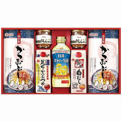●商品内容：直火焼ソフトパック(2.5g×7袋)2箱・昆布かつおつゆ・鰹節屋の白だし各500ml・日清キャノーラ油350g各1本・北海道産にしんほぐし50g×2瓶●賞味期限：製造日より常温約540日●アレルゲン：小麦 大豆●製造国：日本製●...