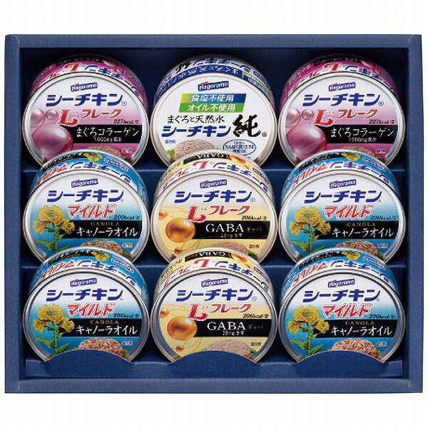 ●商品内容：シーチキンLフレークコラーゲン入り・シーチキンLフレークGABA入り各2缶・シーチキンマイルドキャノーラオイル4缶・まぐろと天然水だけのシーチキン純1缶・各70g●賞味期限（製造日から）：常温約1080日●製造・生産地：日本製●...