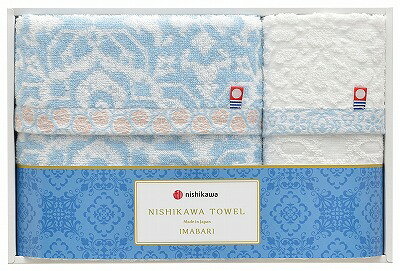 ●商品内容：フェイスタオル、ウォッシュタオル×各1 綿100% ●製造国：JPN●箱サイズ：約20×30×4cm気が付けばいつもそこにあるタオル。吸水性が良く肌触りのよいタオル。四国・愛媛県北部の地で、120年の歴史を刻む今治タオル。使い勝...
