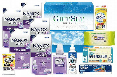 ●商品内容：ライオンナノックスone380g×1、ライオンナノックスone（詰替）280g×5、P&G除菌ジョイコンパクト170ml×1、除菌キッチンクリーナー24枚×1、泡クリアスポンジ×1、ジップロックフリーザーバッグM3枚（タイ製）×...