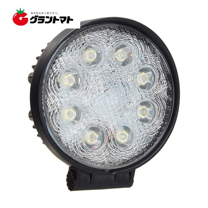 明るいLEDワークライト。LED色：白。LED数：8個。消費電力：24W（3Wx8個）。消費電流：12V入力時1.8A以下/24V入力時0.9A。明るさ：1560ルーメン。連続転倒時間：24時間。色温度：6500k（ケルビン）。防水等級：I...