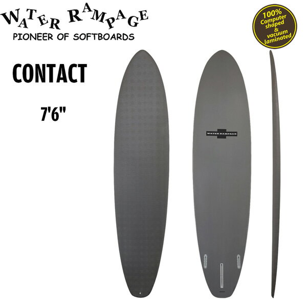 WATER RAMPAGE------------- ワックス不要で取扱いイージー！ デッキ・レールソフトでボトム・ハード (EPOXY)なハイブリッドソフトボード！ 「在庫限り早い者勝ちにて対応フィンプレゼント！」 通常は今回のボードはす...